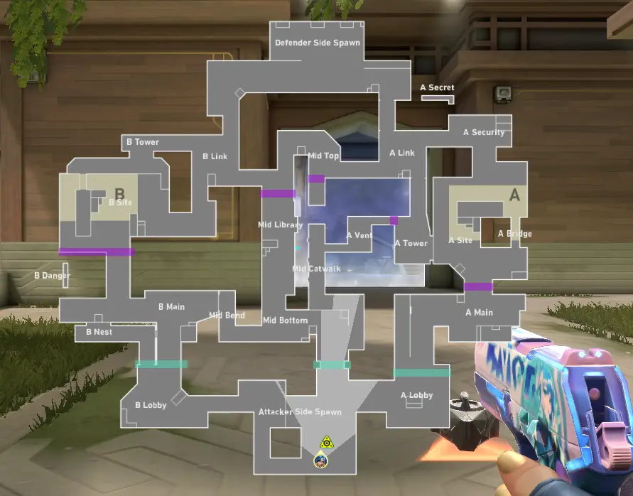 Abyss no VALORANT: dicas, posições e tudo sobre o mapa