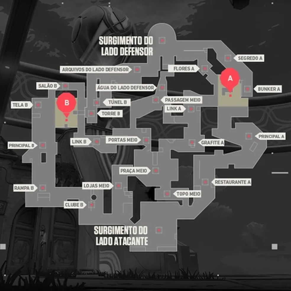 Pearl no VALORANT: dicas, posições e tudo sobre o mapa