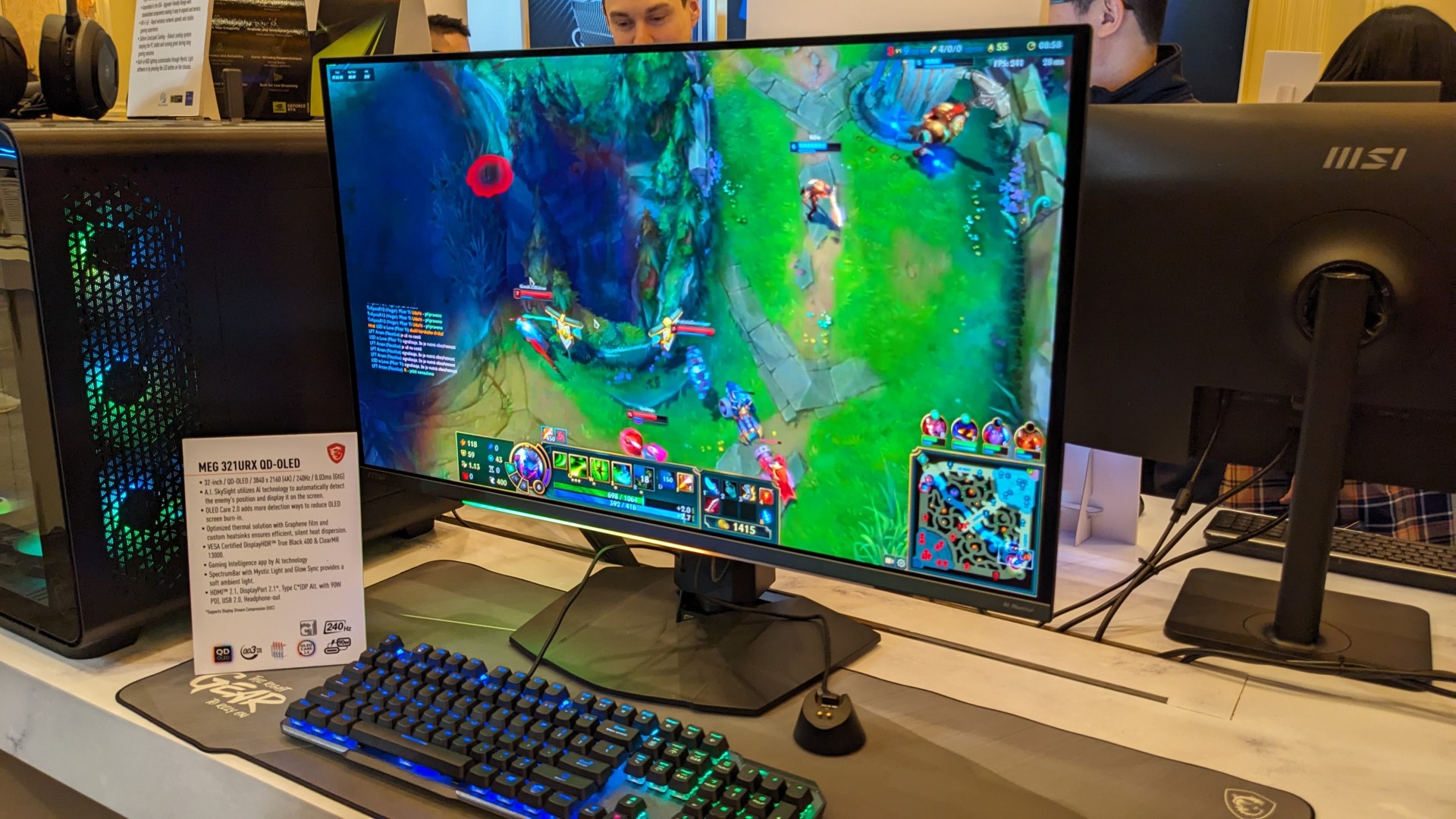 With MSI's built-in AI module monitor displayed at CES, we asked ESIC's ...