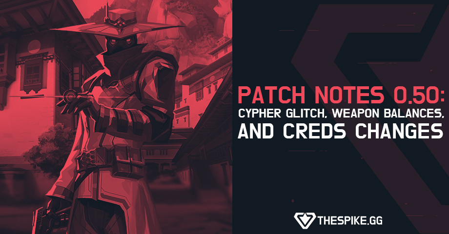 Patch Notes 0.50: Cypher Glitch Fixed, Weapon Balances, and Credit ...