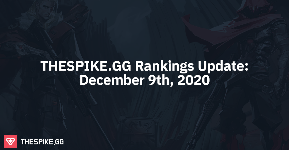 THESPIKE.GG Rankings Update: December 9th, 2020 | VALORANT Esports News ...