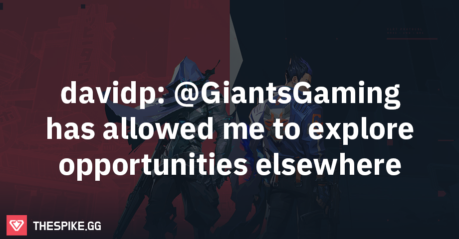 davidp: "Giants Gaming has allowed me to explore opportunities ...