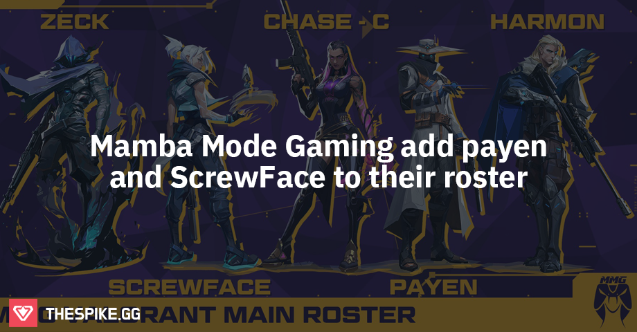 Mamba Mode Gaming add payen and ScrewFace to their roster | VALORANT ...